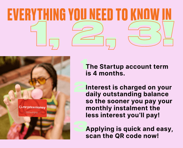 Mr Price Money Start Up Account